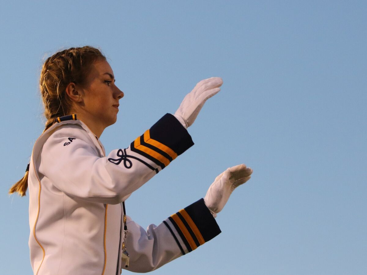 Meet Saline Marching Band Drum Major Anna Loughman | The Saline Post